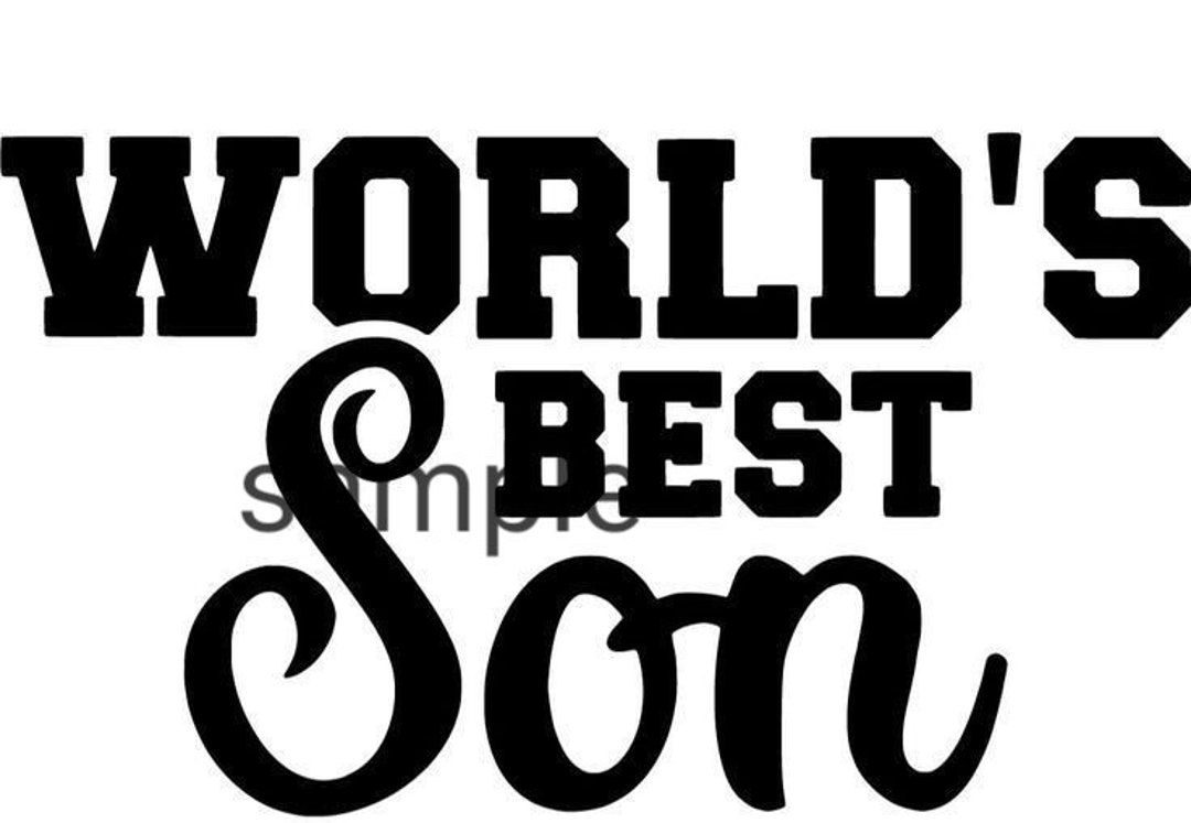 World's Best Son Svg, Jpg, Dxf and Png - Etsy