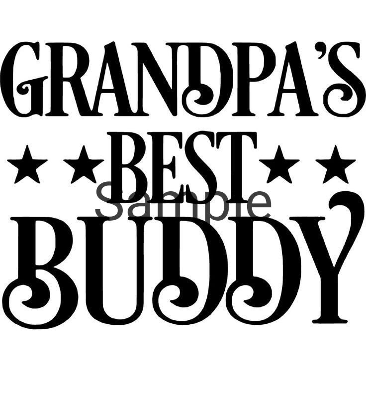 Grandpa's Best Buddy Svg Jpg Dxf and Png - Etsy