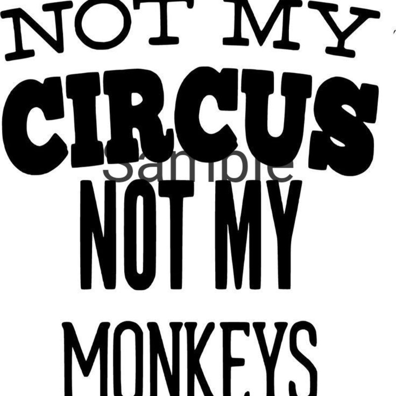 Not My Monkeys - Etsy