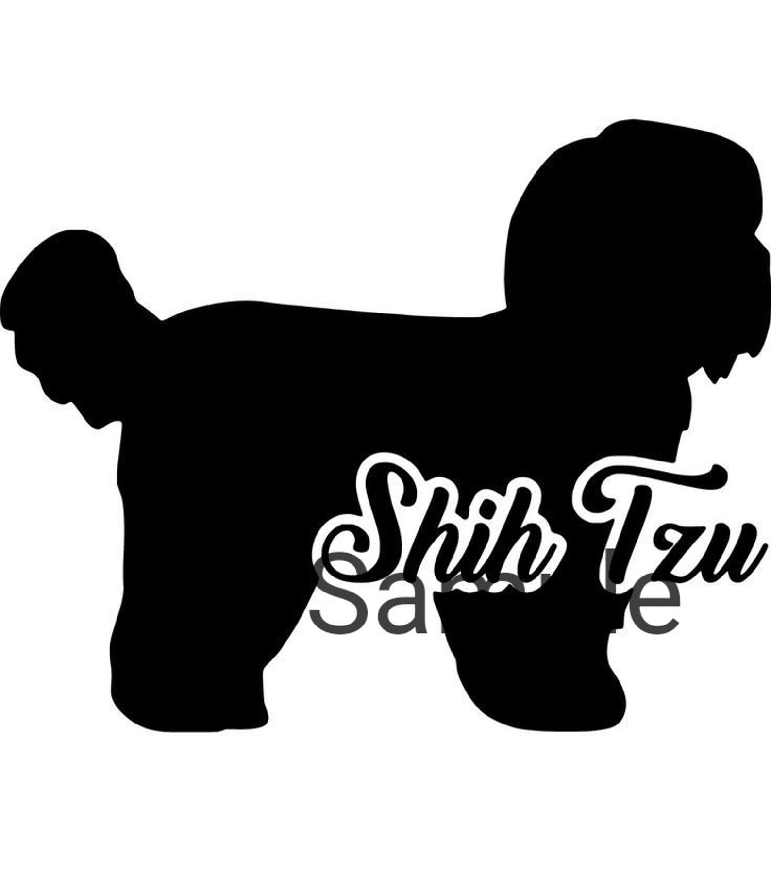 Shih Tzu Svg, Jpg, Dxf and Png - Etsy