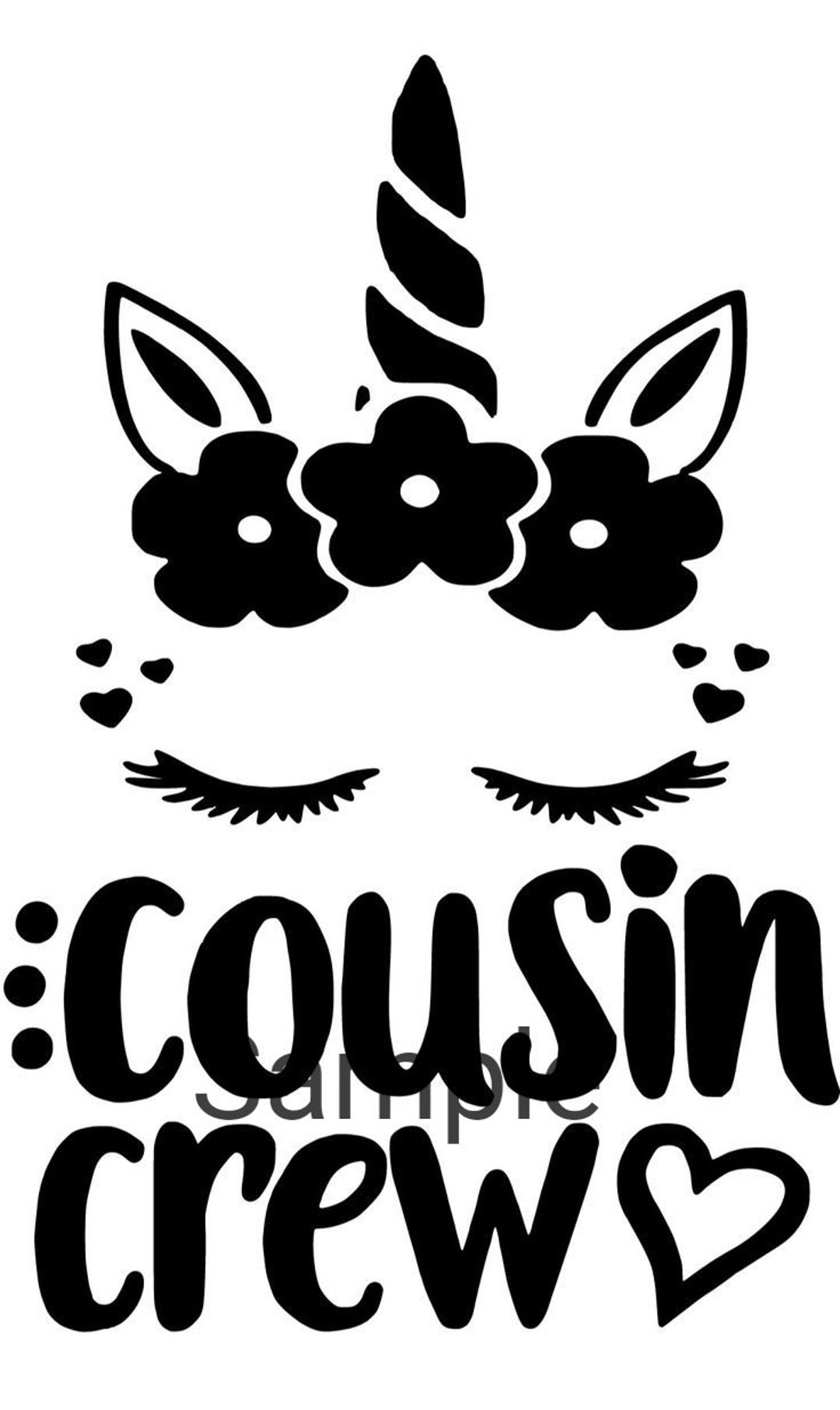 Cousin Squad Unicorn Svg, Jpg, Dxf and Png - Etsy