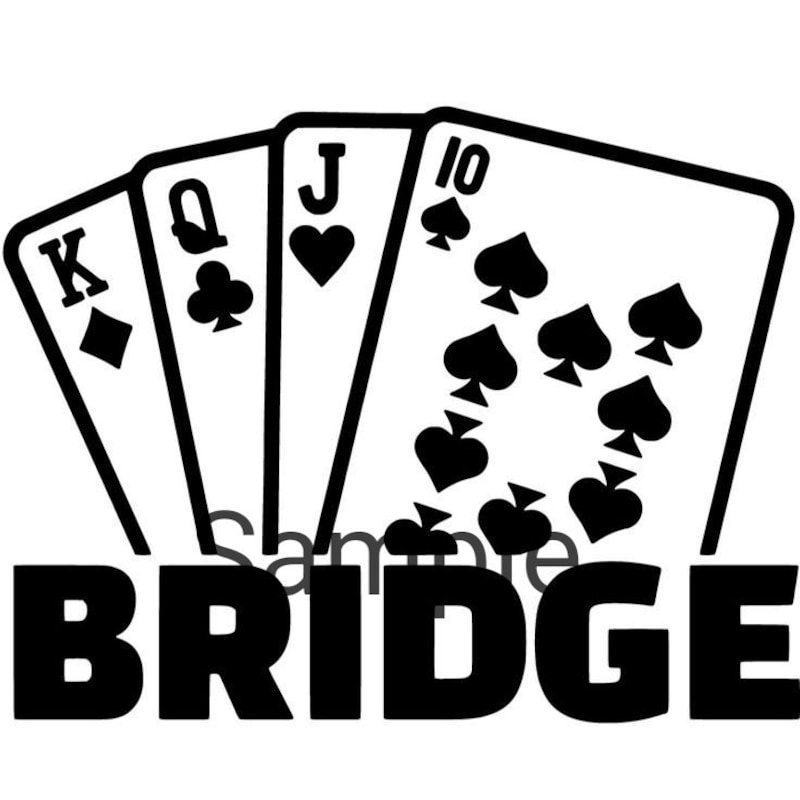Playing Cards Bridge Svg - Etsy