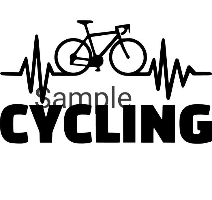 Cycling Heartbeat Svg, Jpg, Dxf and Png - Etsy