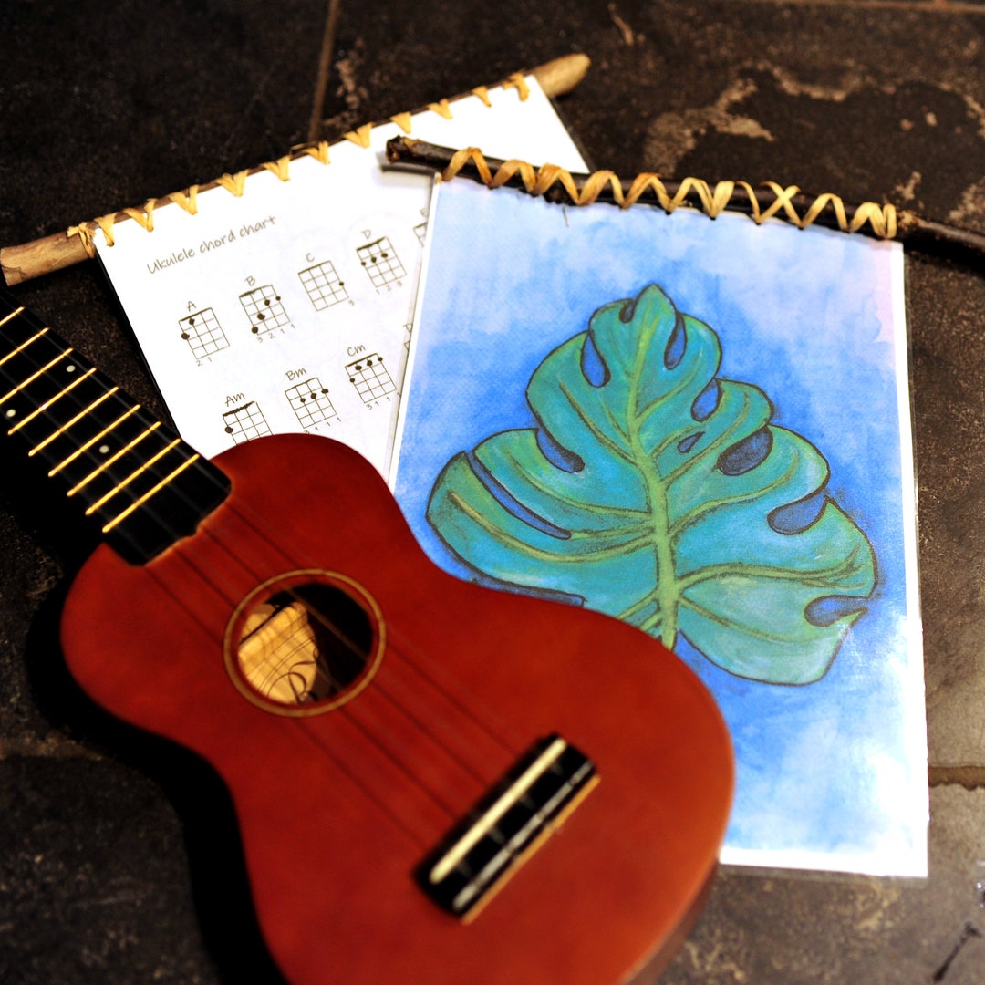 Tabla de acordes de ukelele / tabla de digitación de doble - Etsy México