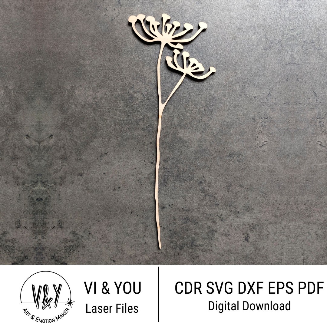 Wooden Flowers Laser Cut Flowers File for Laser Cutting, Digital ...