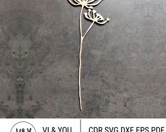 Wooden Flower Cutting Files Flowers .svg .dxf .eps .png, Lasercut Files ...