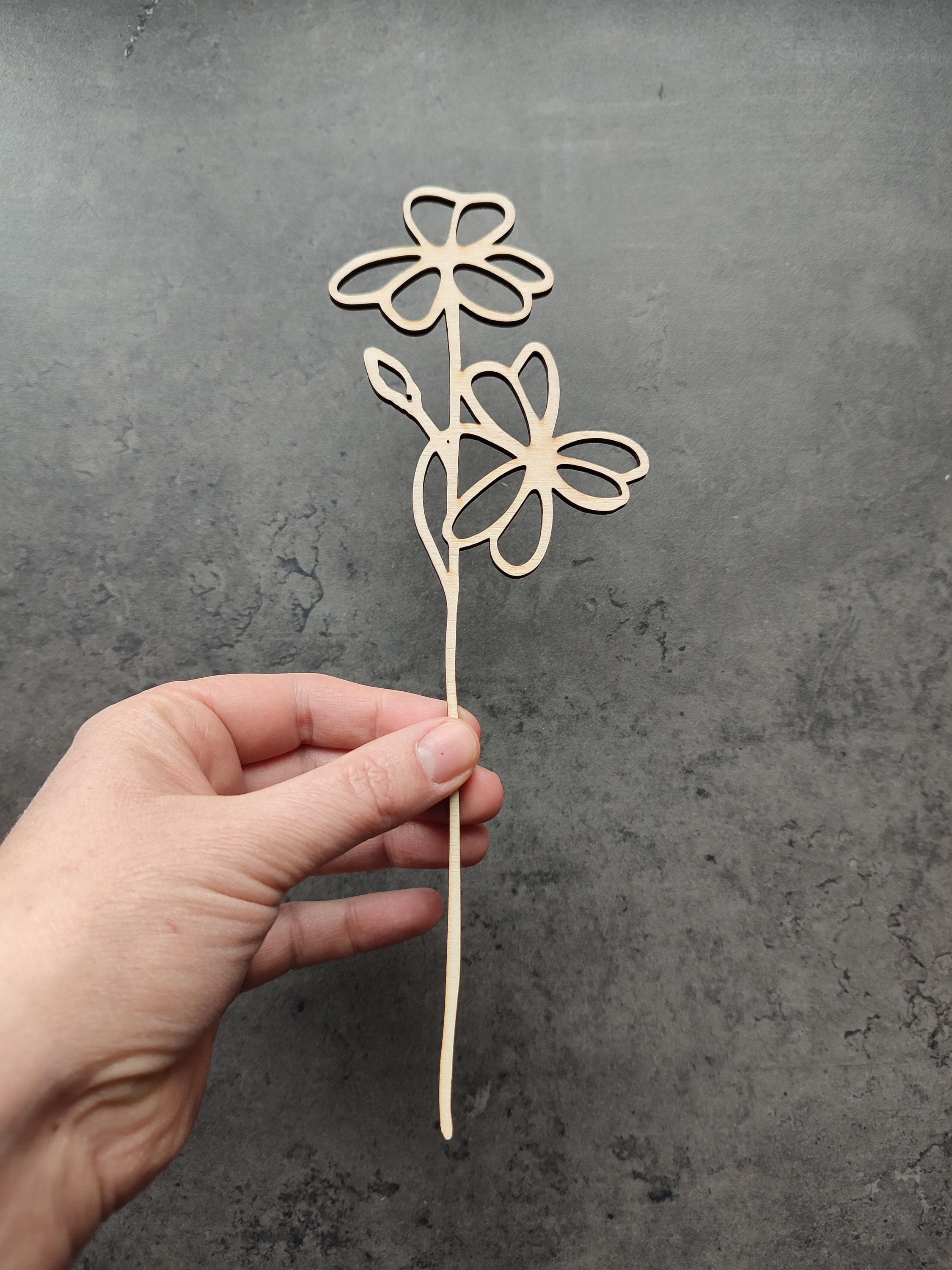 Wooden Flower Laser Cut Flowers File for Laser Cutting, Digital ...