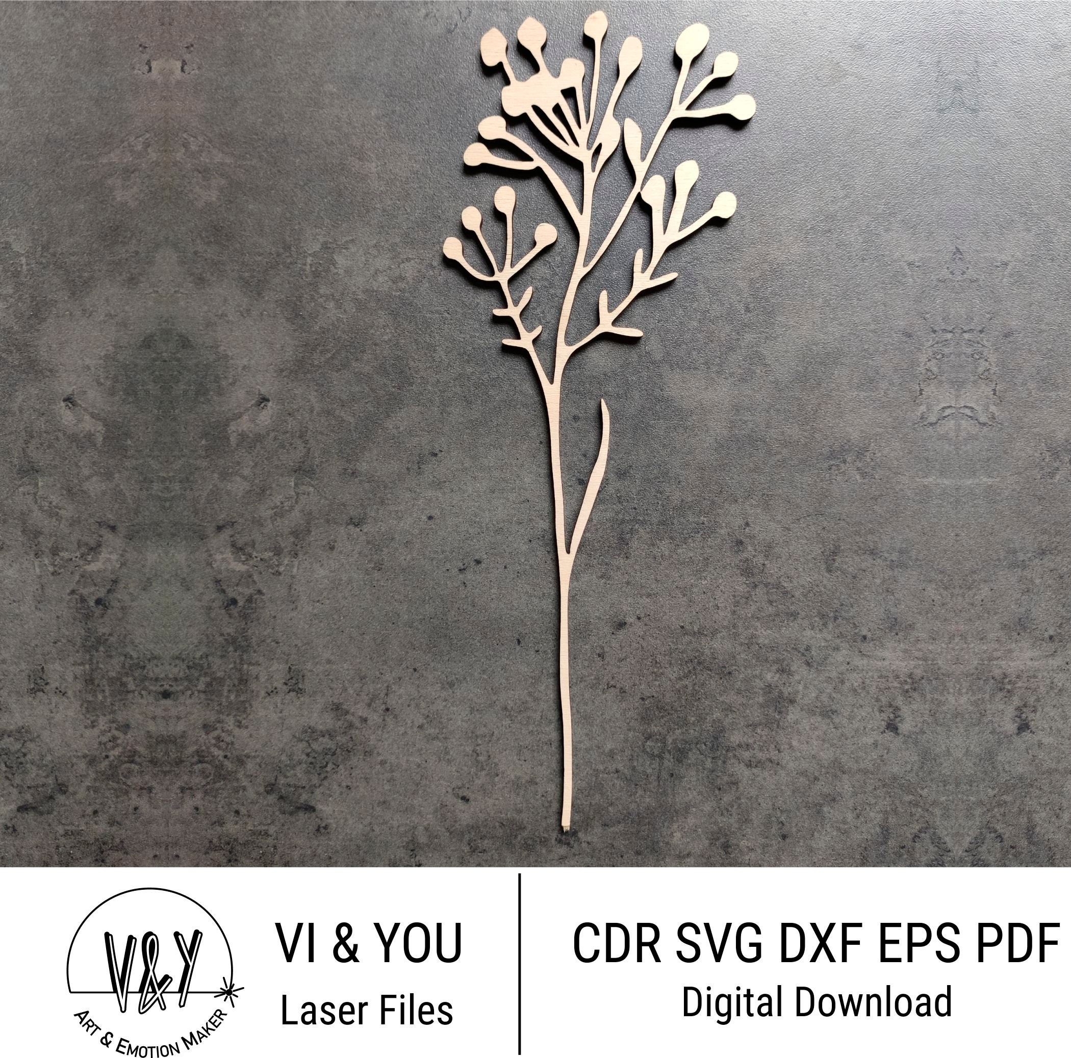 Wooden Flower File for Laser Cutting Digital Download - Etsy