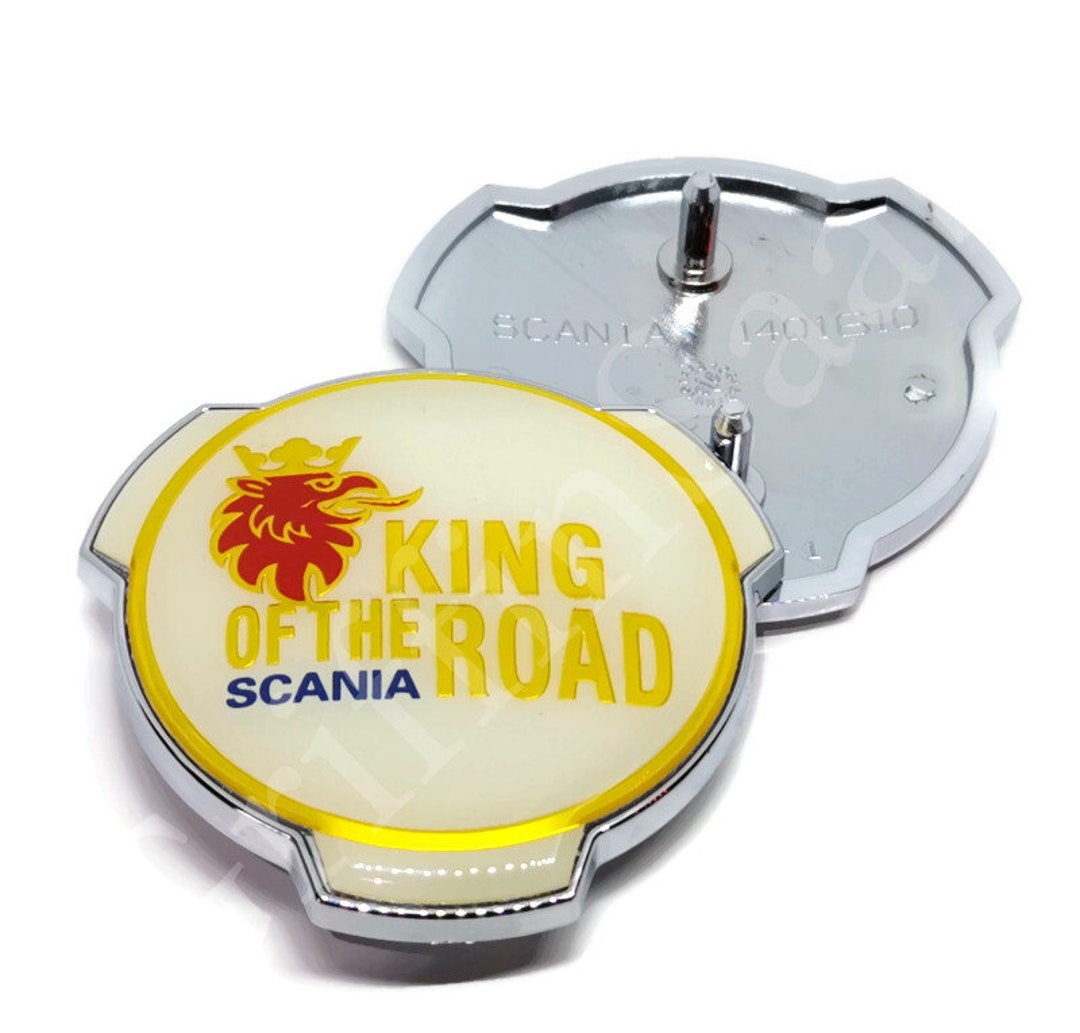 Scania King of the Road V8 Topline Truck Badge Grill Emblem Griffin ...