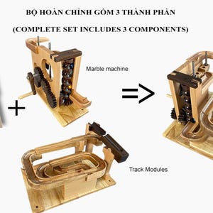 Wooden Toys -marble Run- MODULE 4 for Marble Machine ( Use 16mm Glass ...