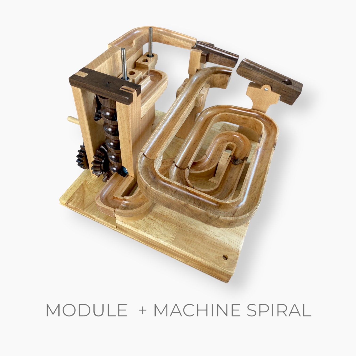 Wooden Toys marble Run MODULE 4 for Marble Machine Use 16mm Glass Ball ...