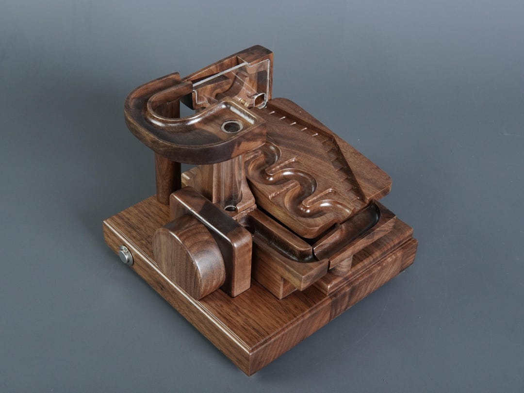 Walnut Marble Machine - MARBLE PUMP + MODULE 4 ( Use 8mm Ball ),wooden ...