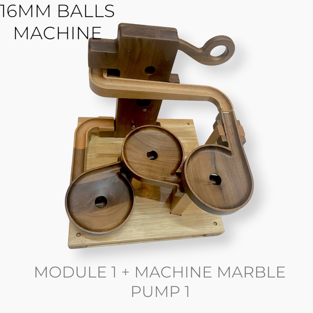 Wooden Toys - Marble Run - MARBLE PUMP Machine ( Use 16mm Glass Ball ...