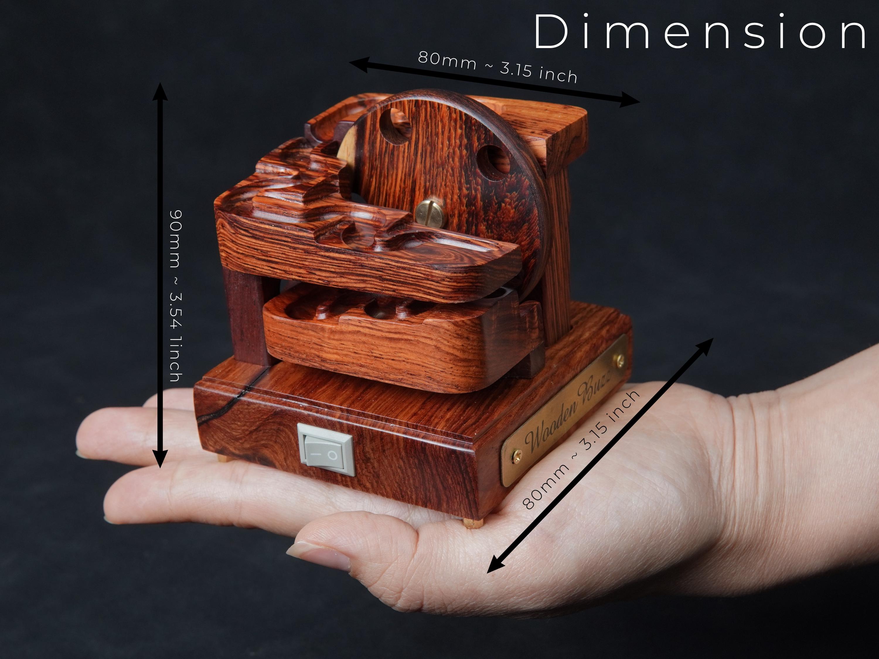 Rosewood Mini Marble Machine: Single Wheel, Brass Accents - Etsy