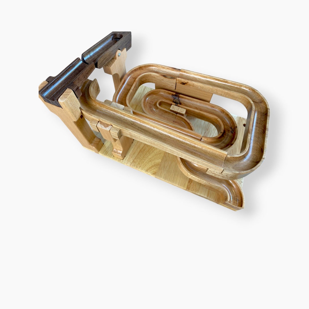 Wooden Toys marble Run MODULE 4 for Marble Machine Use 16mm Glass Ball ...