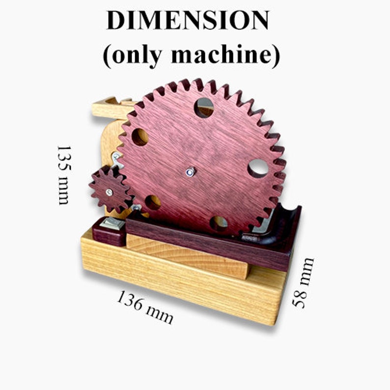 Wooden Toys Marble Run SINGLE GEAR Machine Use 8mm Ball , Kinetic Toys ...