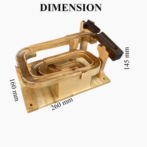 Wooden Toys -marble Run- MODULE 4 for Marble Machine ( Use 16mm Glass ...