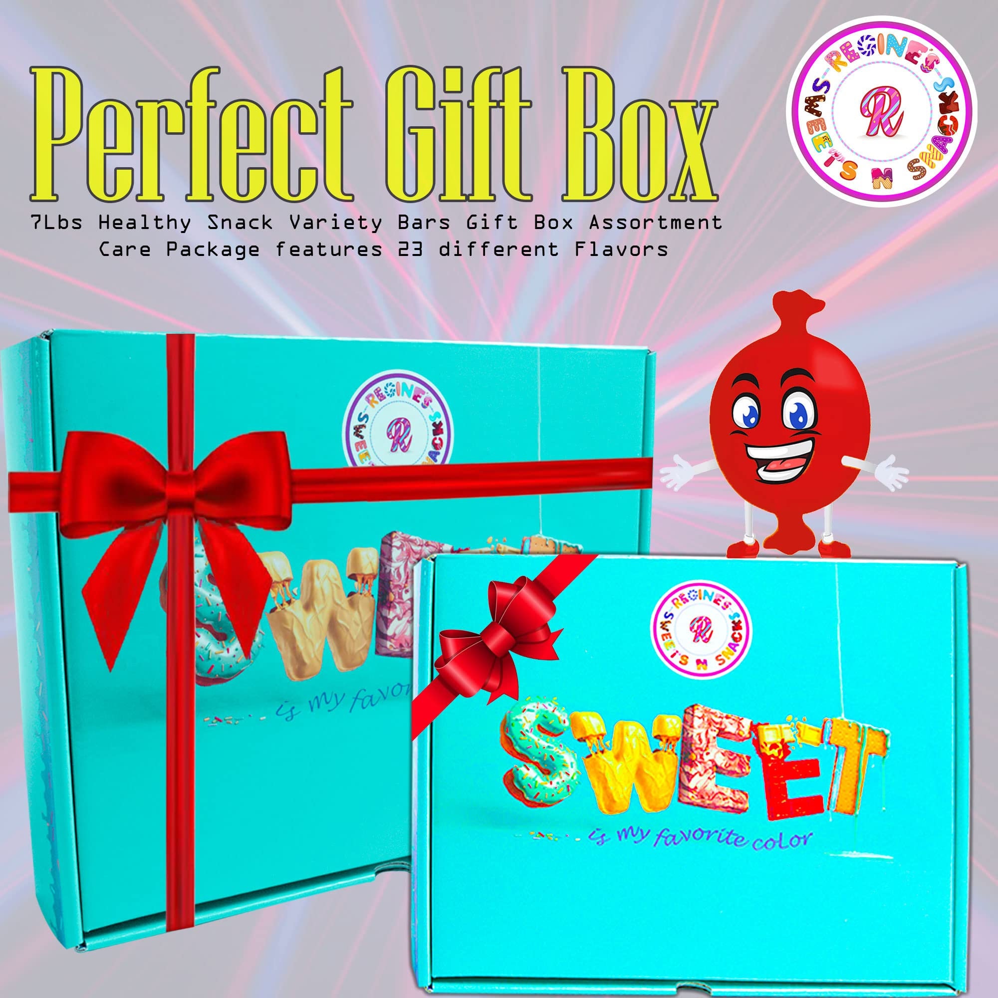 Healthy Snack Gift Box Healthy Flavored Candy Gift Box for - Etsy