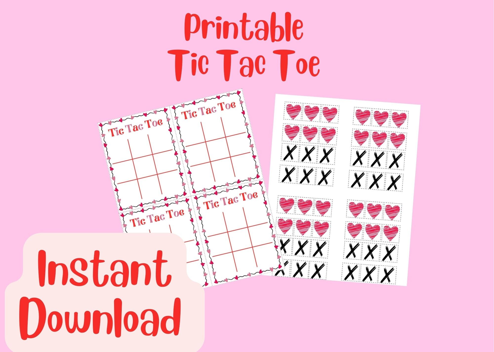 Tic Tac Toe Valentines Day Activities Printable Valentine Printable ...