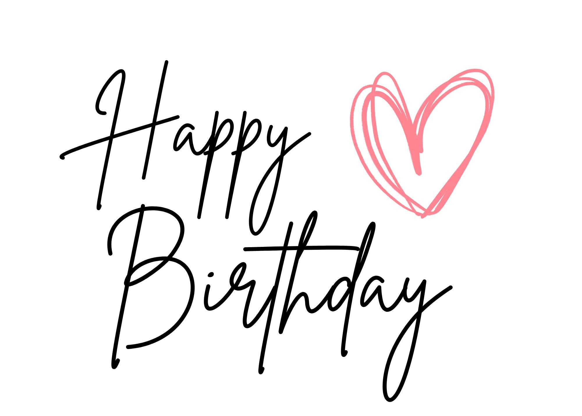 Printable Happy Birthday Card Simple Happy Birthday Card Happy Birthday ...