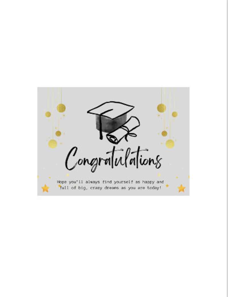 Graduation Card Printable Graduation Card Class of 2023 - Etsy