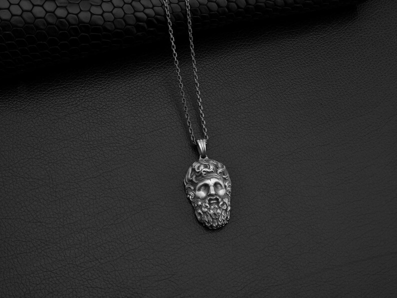 Ancient Greece Zeus King of the Gods Pendant in 925 Sterling - Etsy