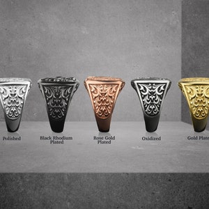 Ancient Egyptian God Seth Signet Silver Mens Ring, 925 Sterling Silver ...