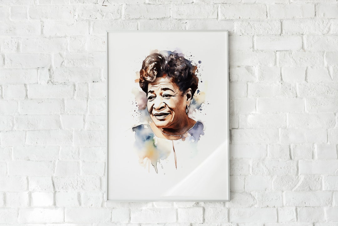 Ella Fitzgerald Portrait Digital Download Print - Jazz Legend Singer ...