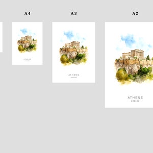Acropolis of Athens Printable Digital Art - Greek Heritage, Historic ...