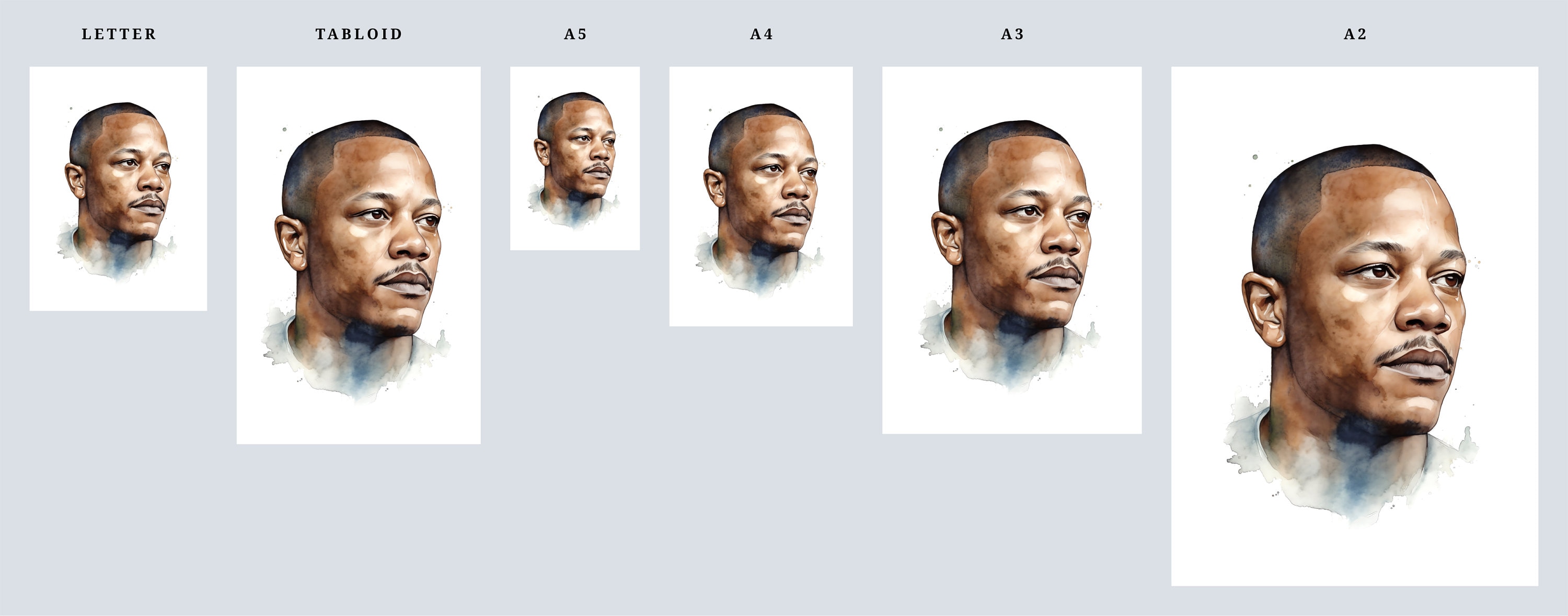 Dr. Dre Printable Digital Download Watercolor Portrait Hip-hop Legend ...