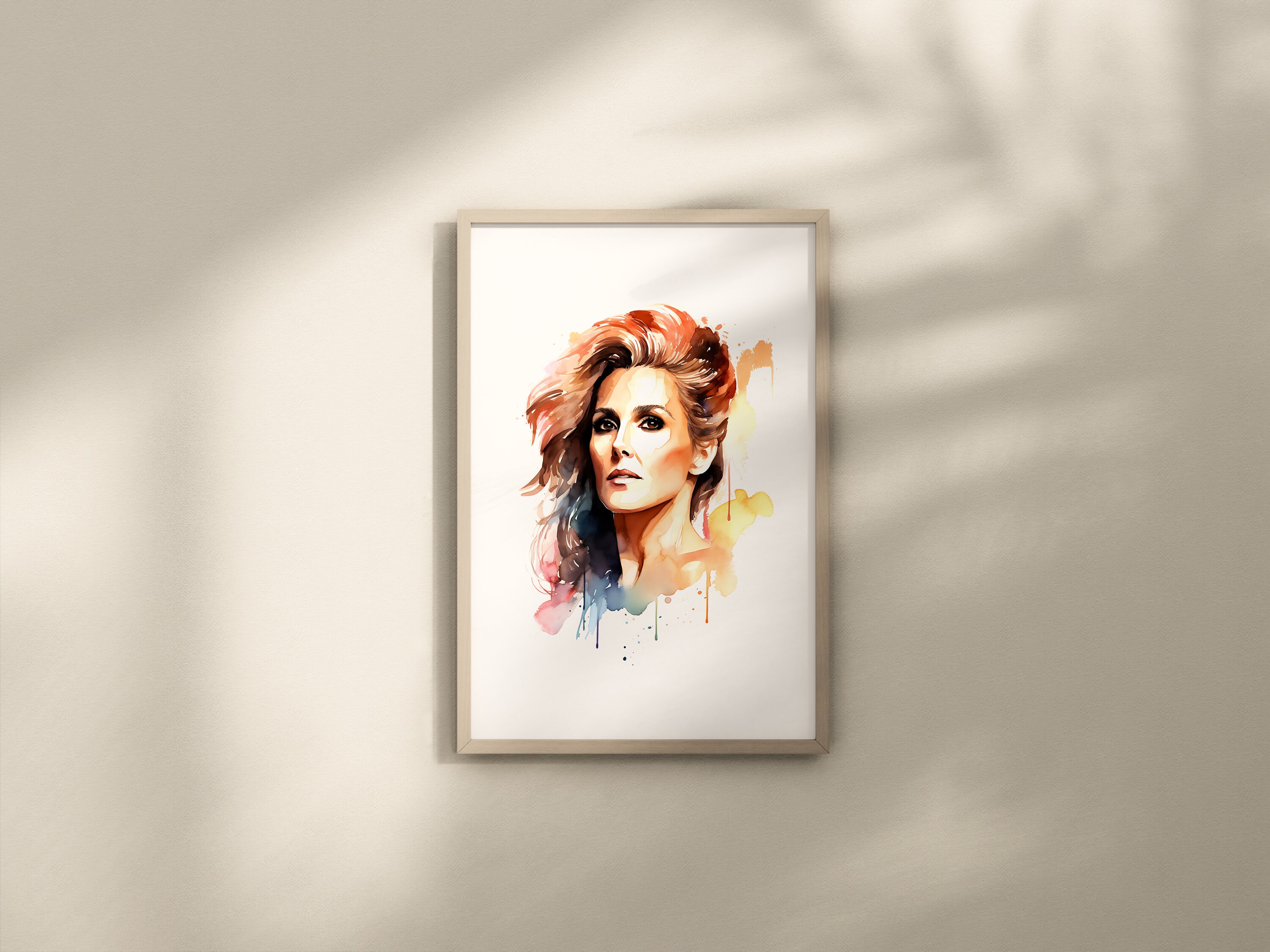 Celine Dion Printable Digital Portrait - Pop Diva Tribute Poster ...