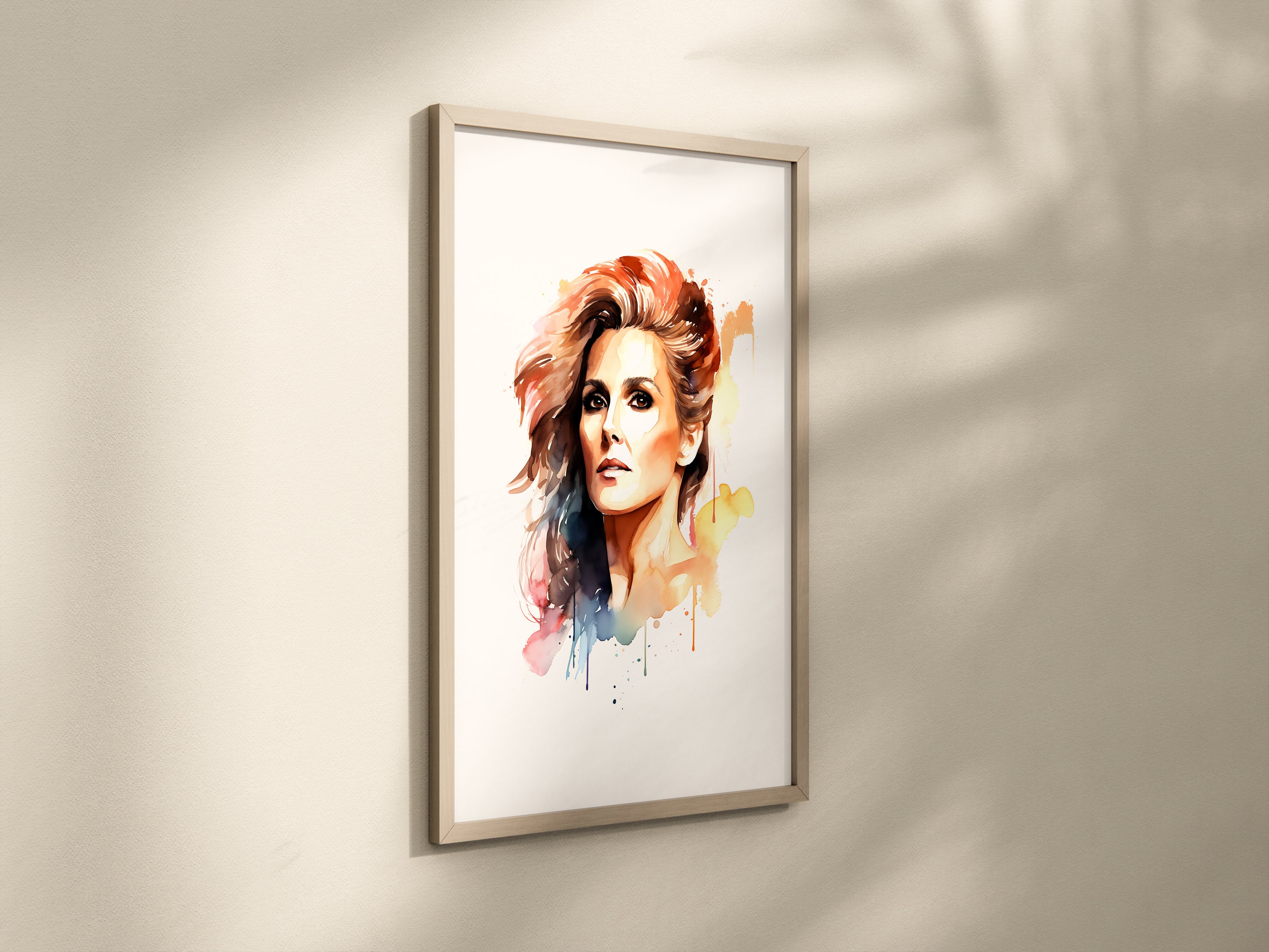 Celine Dion Printable Digital Portrait - Pop Diva Tribute Poster ...