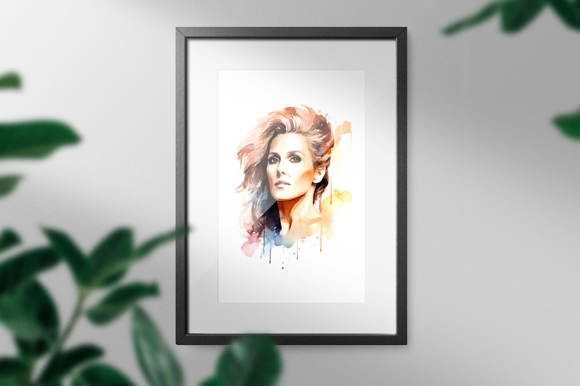 Celine Dion Printable Digital Portrait - Pop Diva Tribute Poster ...