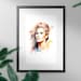 Celine Dion Printable Digital Portrait - Pop Diva Tribute Poster ...