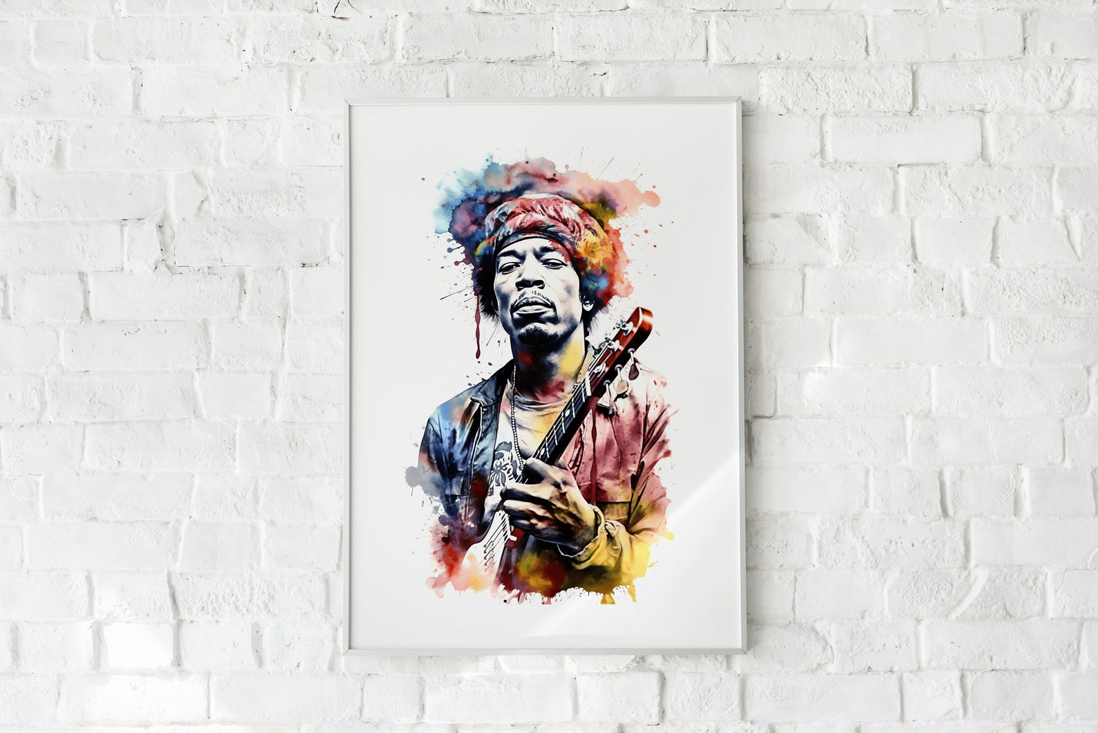 Jimi Hendrix Digital Download Portrait - Legendary Guitarist Tribute ...