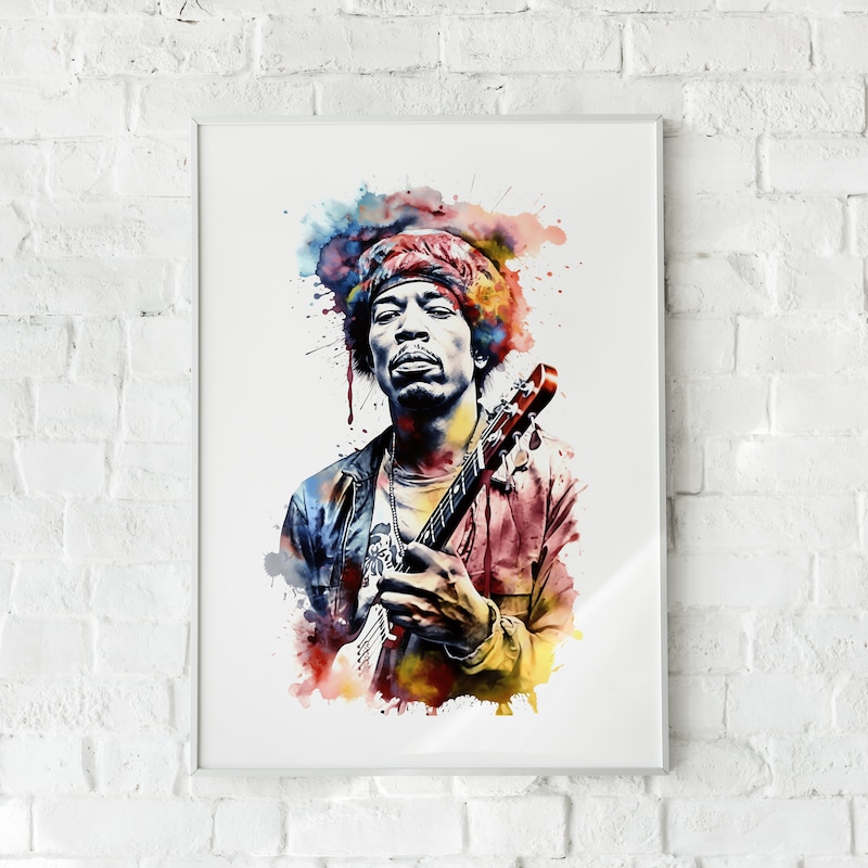Jimi Hendrix Poster - Etsy