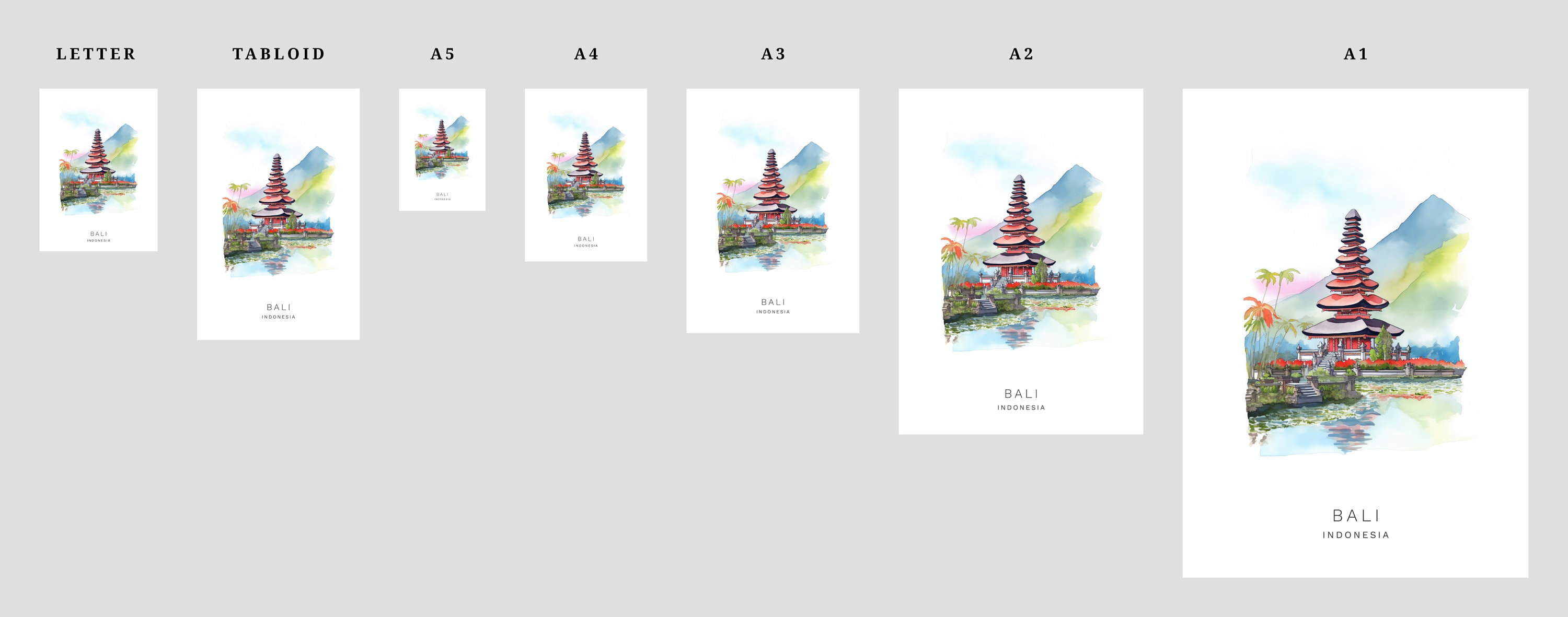 Bali Temple Indonesia Digital Print - Exotic Destination, Island ...