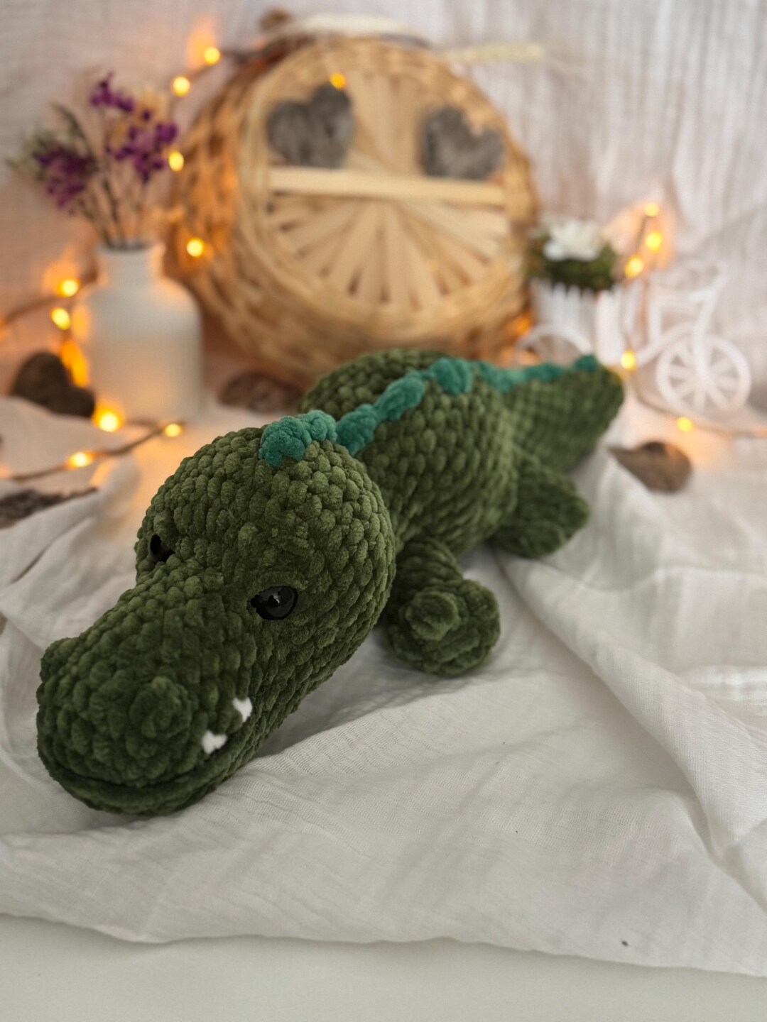 Crochet Pattern Crocodile- PDF- German- Pattern - Etsy
