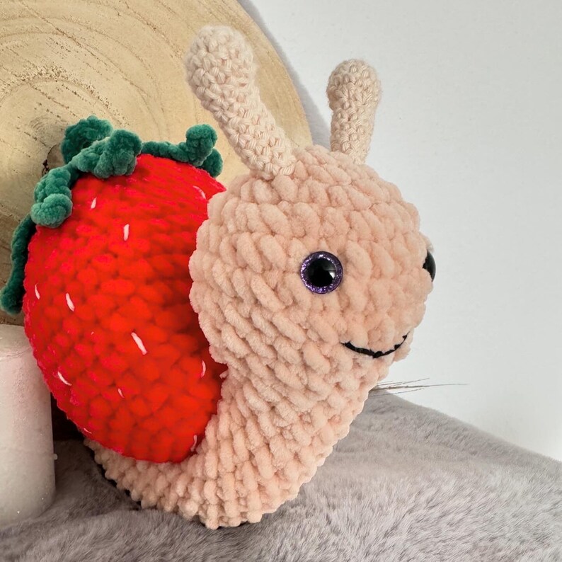 Crochet Pattern-pdf-german-strawberry-snail-pattern - Etsy