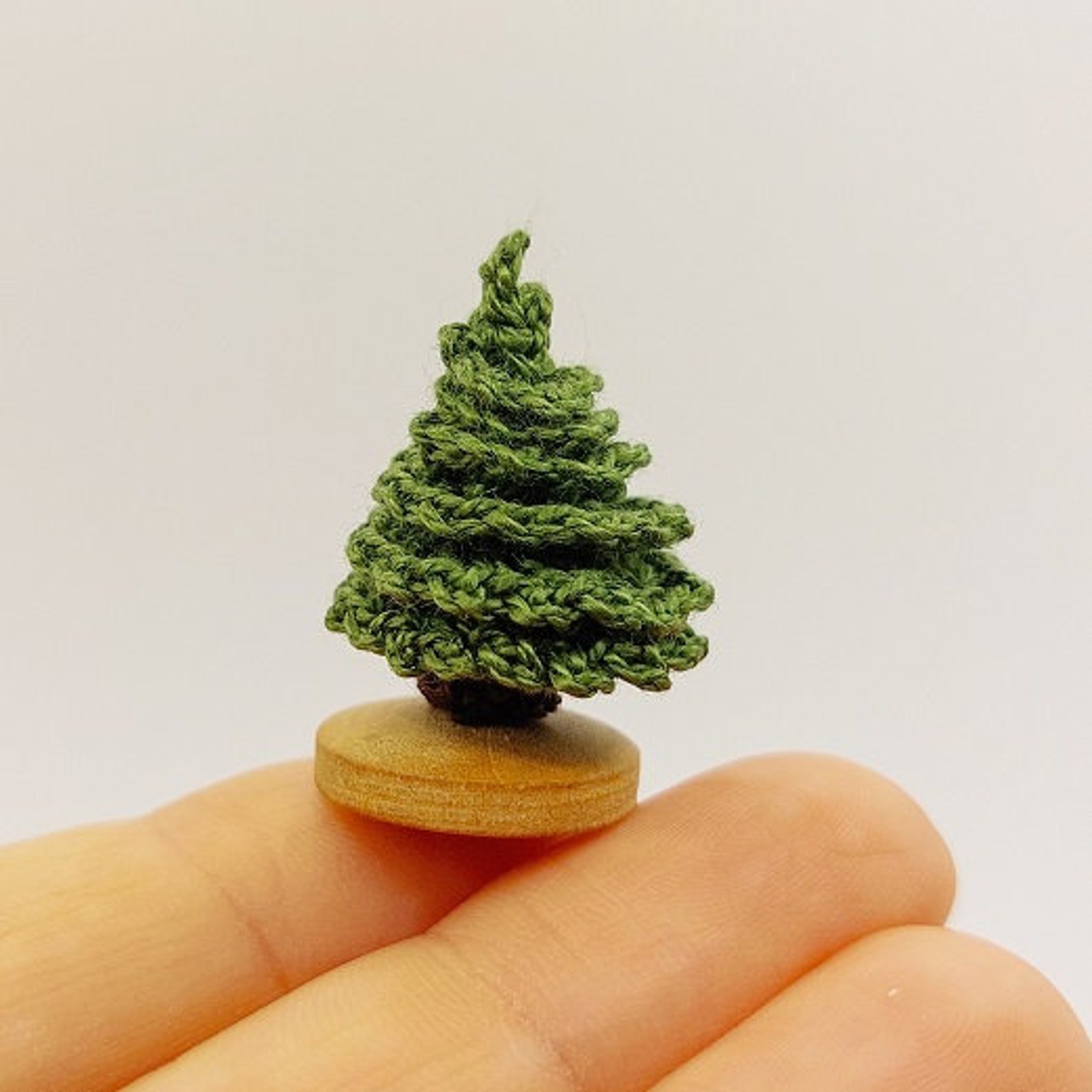 Christmas Tree Crochet Pattern. Dollhouse Miniature Christmas Tree. - Etsy
