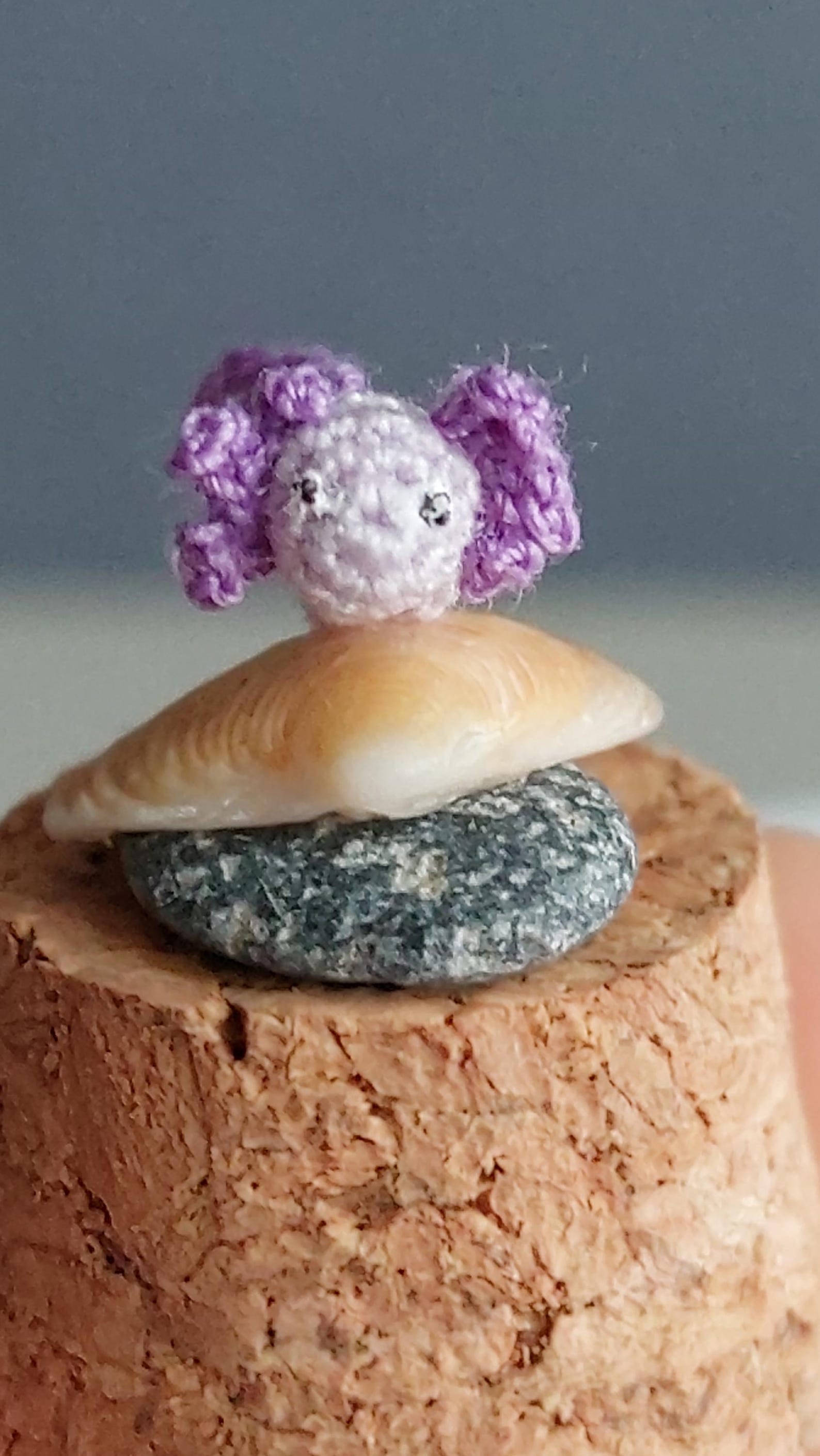 Purple Axolotl Micro Crochet. Axolotl Figurine. - Etsy