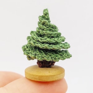 Christmas Tree Crochet Pattern. Dollhouse Miniature Christmas Tree. - Etsy