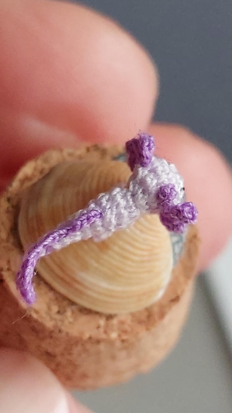 Purple Axolotl Micro Crochet. Axolotl Figurine. - Etsy