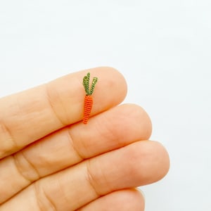 Carrot Micro Crochet Pattern. Tiny Carrot PDF Pattern. Miniature ...