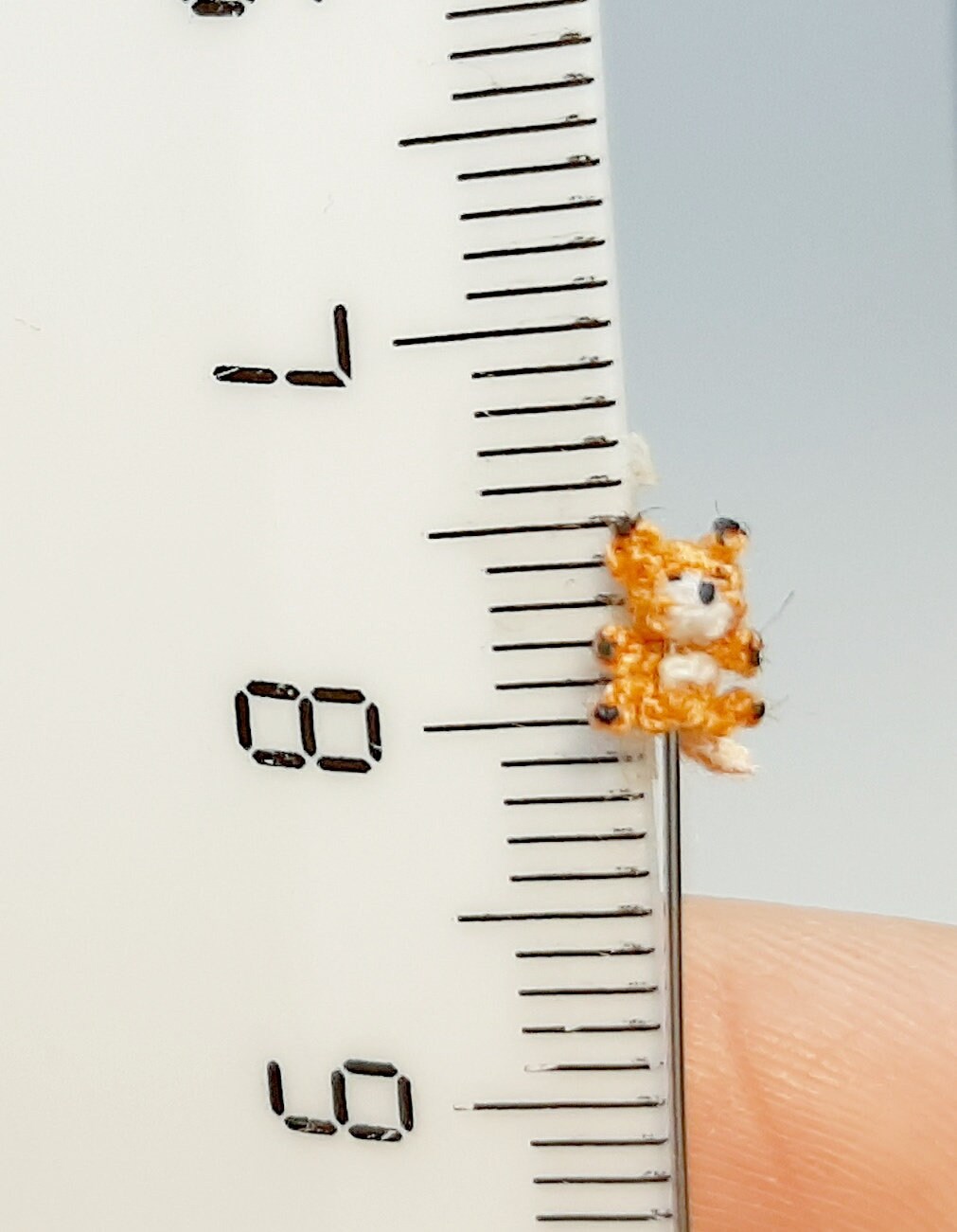 Micro Crochet Fox Pattern. Crochet Fox Miniature Pattern. How to ...