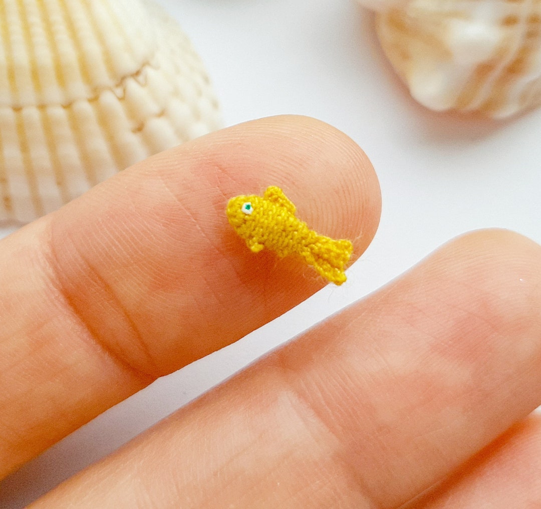 Gold Fish Micro Crochet Pattern. Crochet Fish Pattern. Golden Fish ...