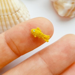 Gold Fish Micro Crochet Pattern. Crochet Fish Pattern. Golden Fish ...