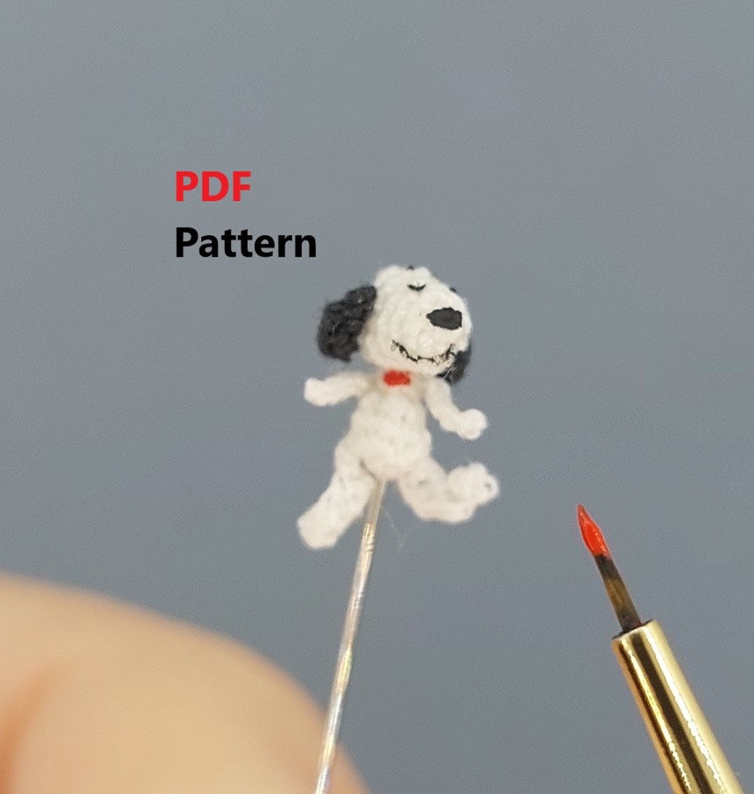 Dog Miniature Crochet Pattern. Micro Croche Pattern. How to Micro ...