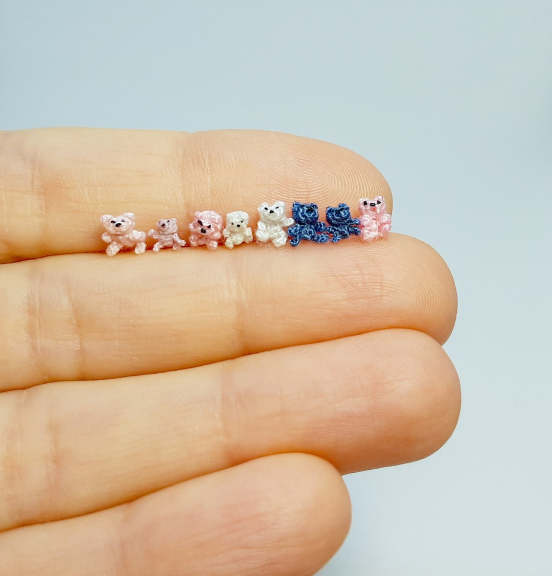 Micro Amigurumi Bear Crochet Pattern. Miniature Bear 5 Mm How to ...