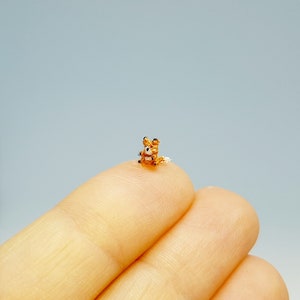 Micro Crochet Fox Pattern. Crochet Fox Miniature Pattern. How to ...